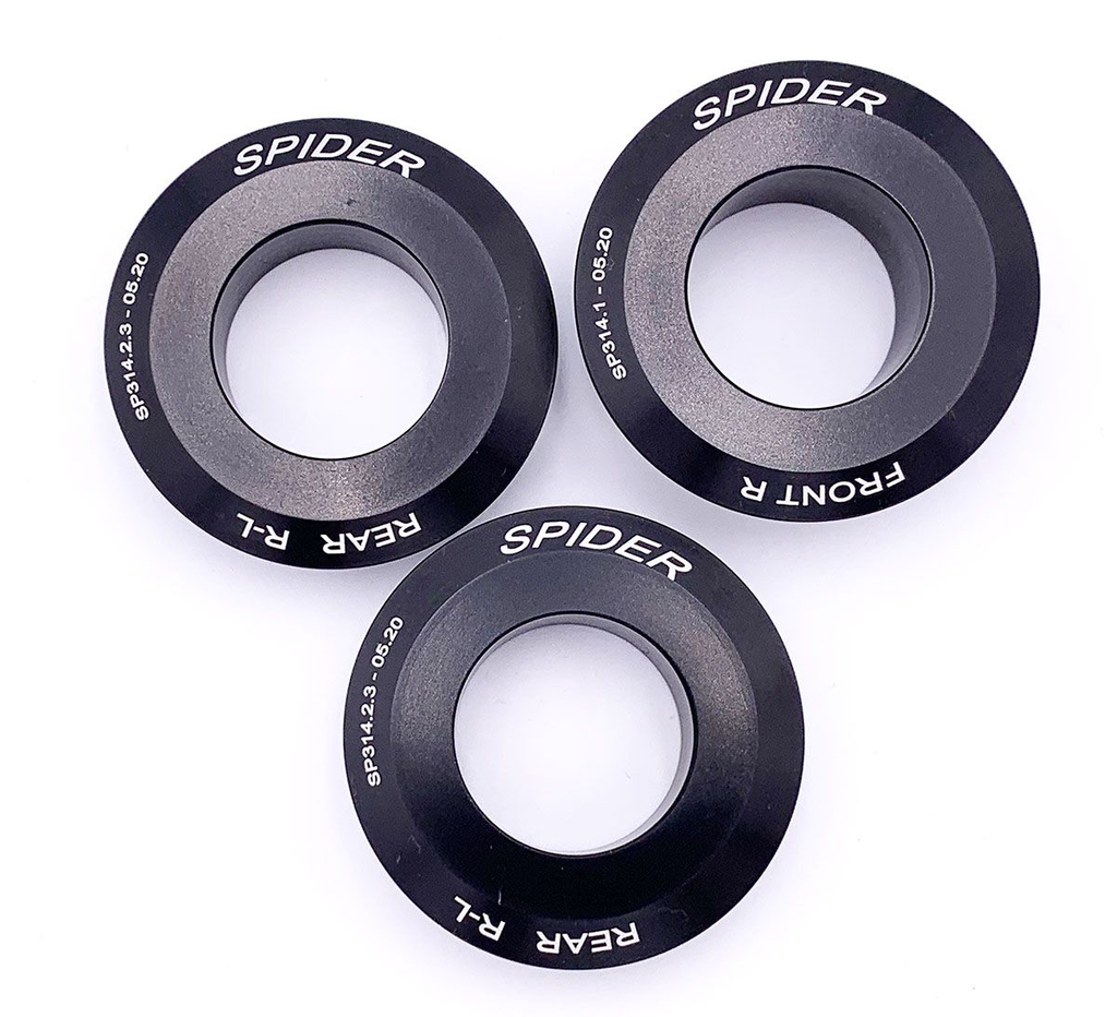 SPIDER - Captive Wheel Spacer Kit - Aprilia RSV4 - Tuono V4 – P3Tuning