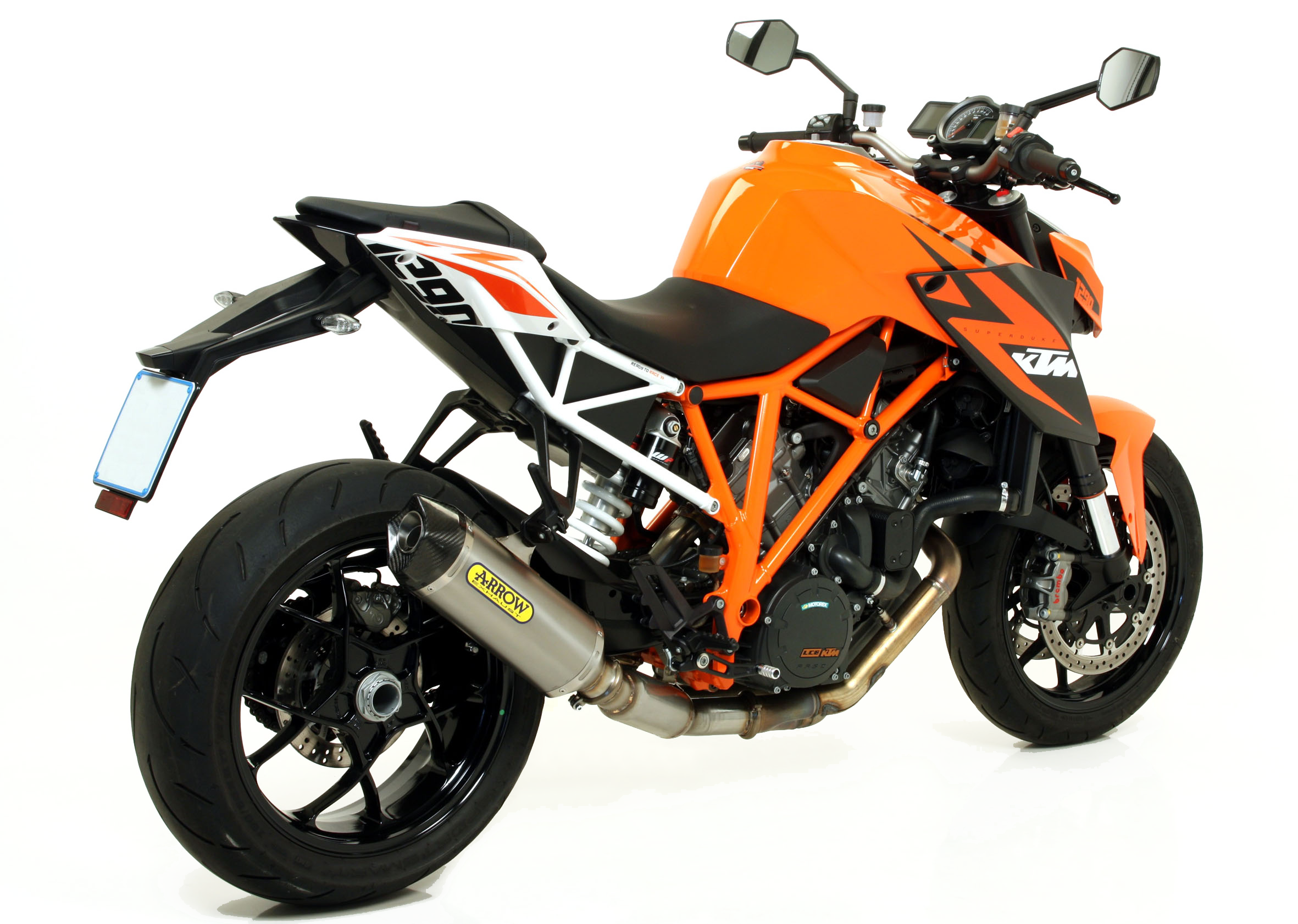 KTM 1290 SUPER DUKE R Arrow Link pipe to fit with Arrow or original si ...